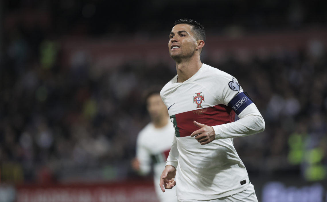 Al-Nassr players celebrate Cristiano Ronaldo's new international record ...